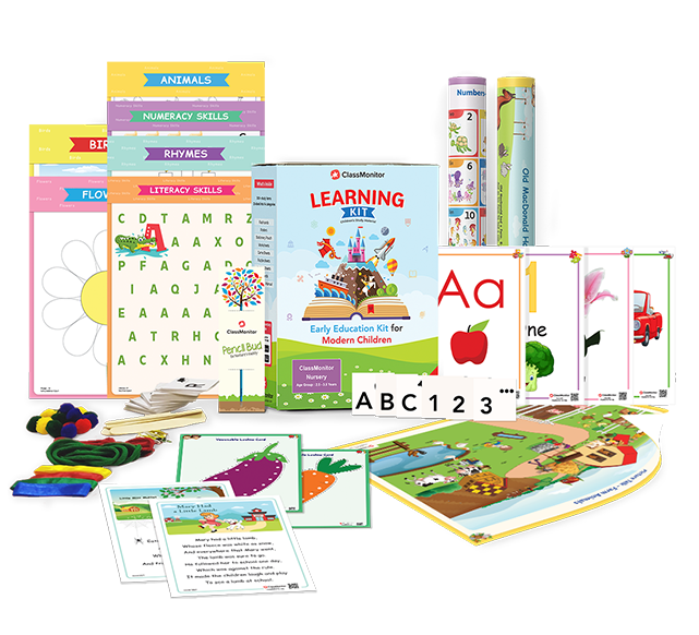 Nursery Learning Kit | Activity for 3 year olds | ClassMonitor